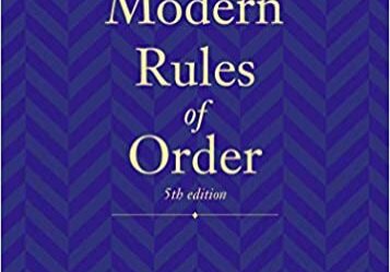 Should you adopt “The Modern Rules of Order” by Donald Tortorice ...